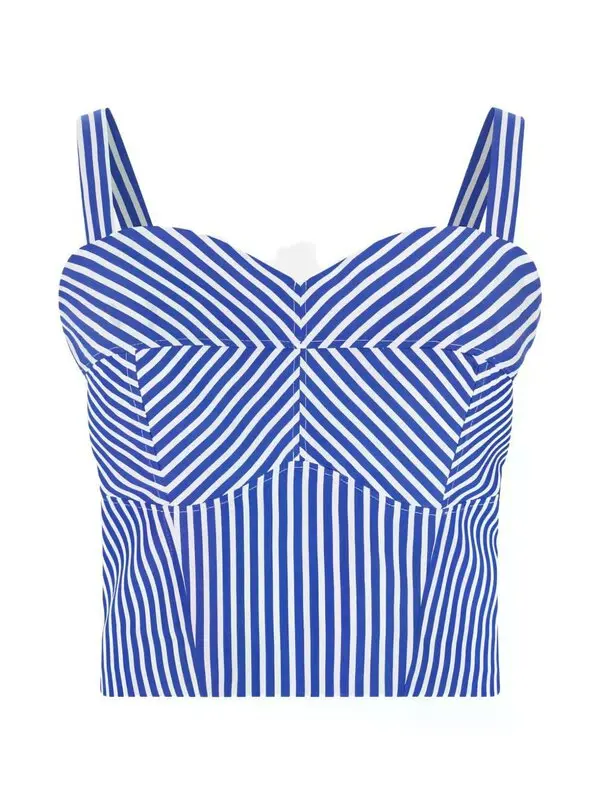 Guess Striped Corset-style Top - Blue
