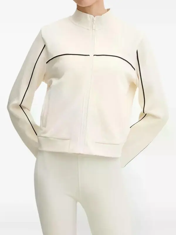 Guess Logo Embroidered Piping Sweatshirt