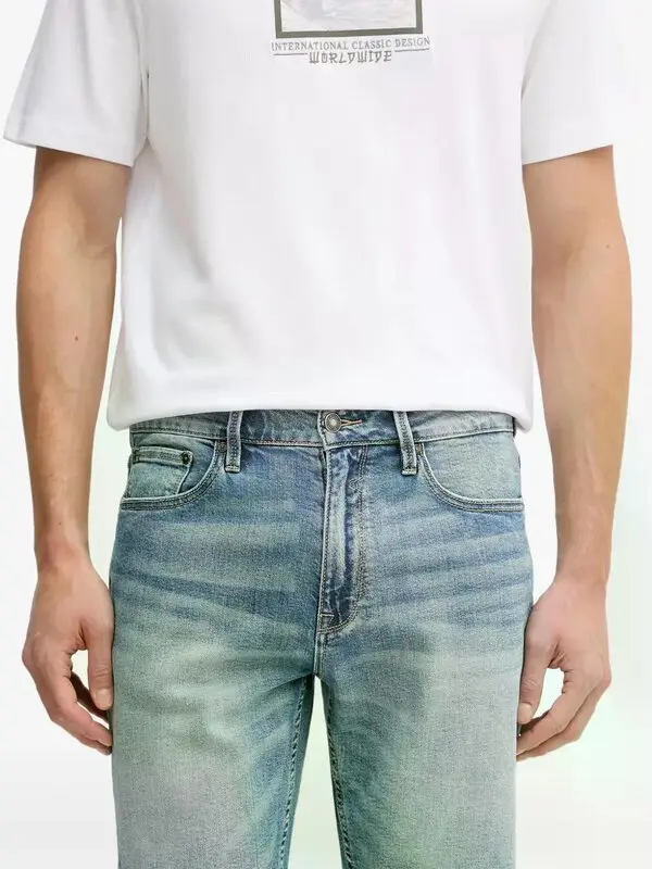 Guess Logo Patch Denim Shorts