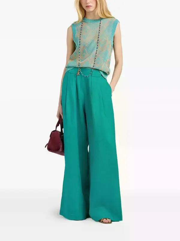 Momoni Aspen Pleated Palazzo Pants