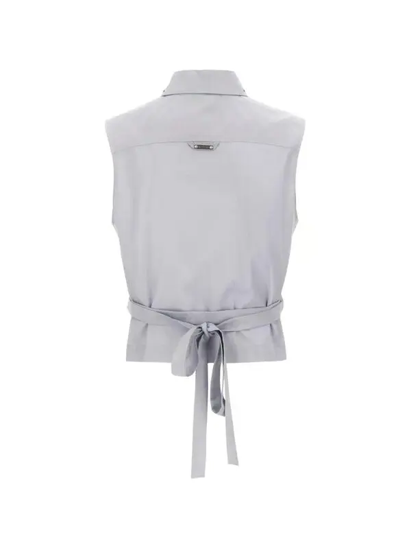Iceberg Stud-embellished Sleeveless Shirt