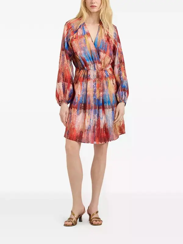Momoni Luno Printed Silk Mini Dress