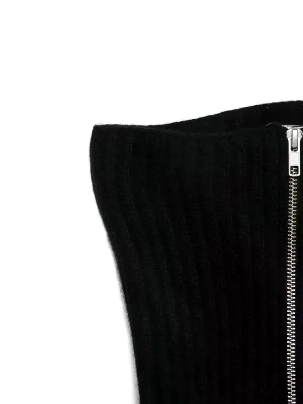MAISON MARGIELA Ribbed-knit Zip-up Scarf