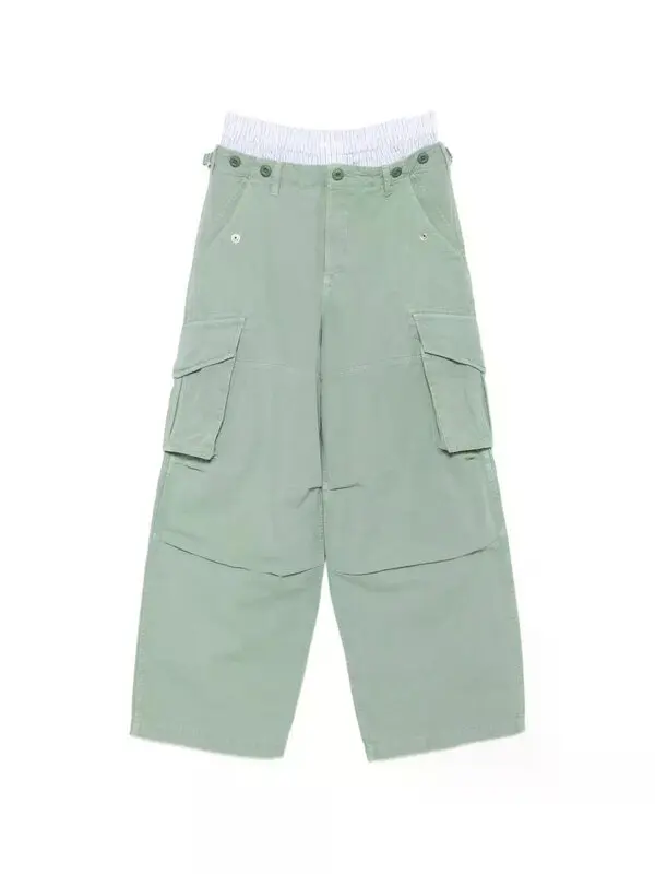 Alexander Wang Sage Layered Waistband Cargo Pants - Green