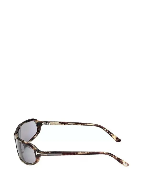 TOM FORD Tortoiseshell Rectangle-frame Sunglasses
