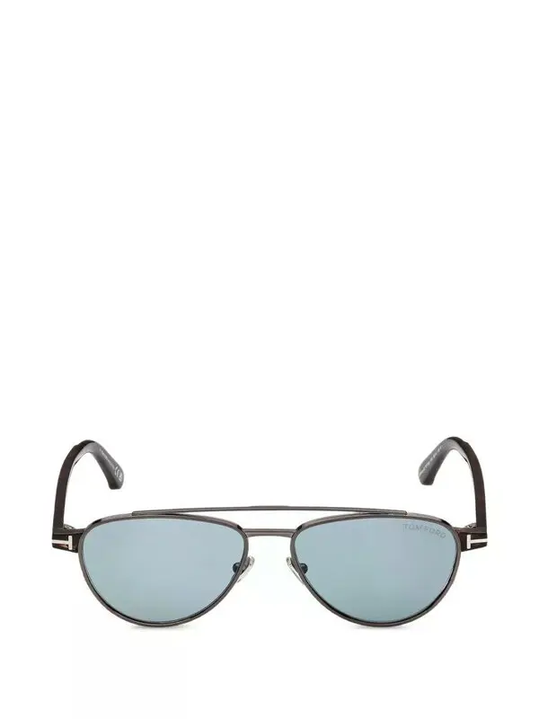 TOM FORD Double-bridge Pilot Frame Sunglasses