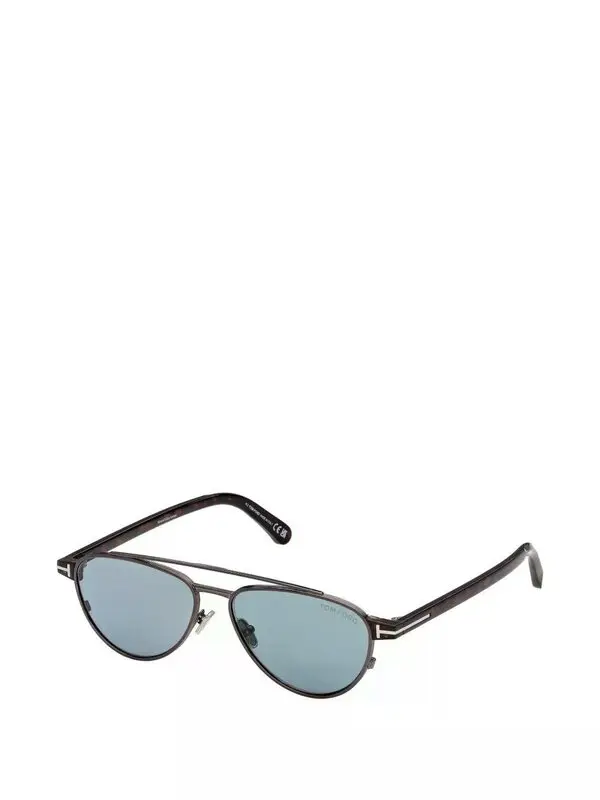 TOM FORD Double-bridge Pilot Frame Sunglasses