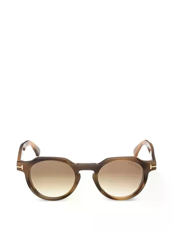 TOM FORD Round Frame Sunglasses - Brown