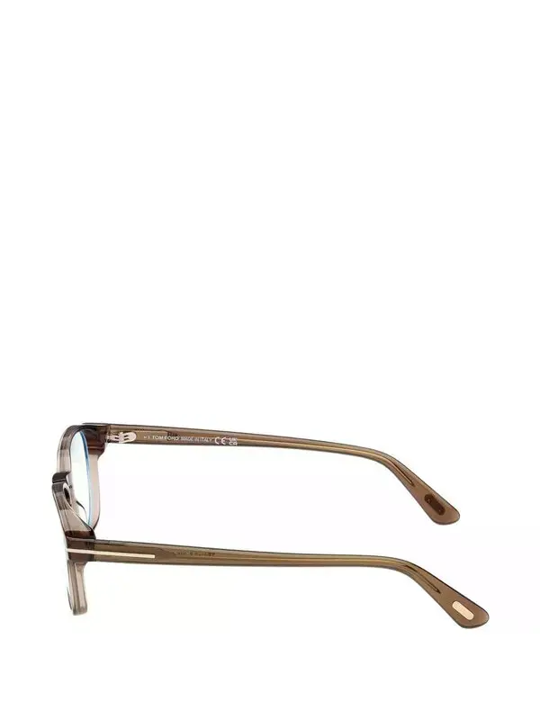 TOM FORD T-logo Round-frame Glasses