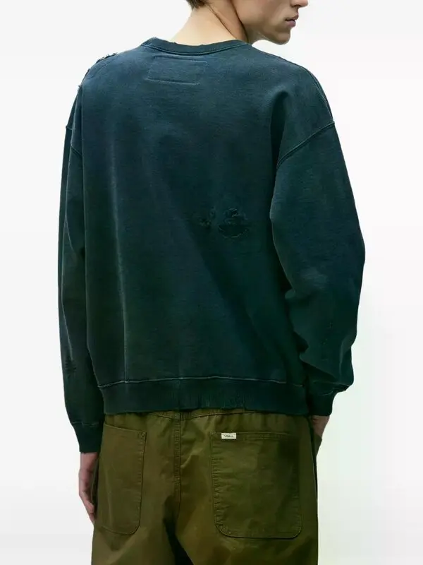 NEIGHBORHOOD Distressed Graphic Print Sweatshirt