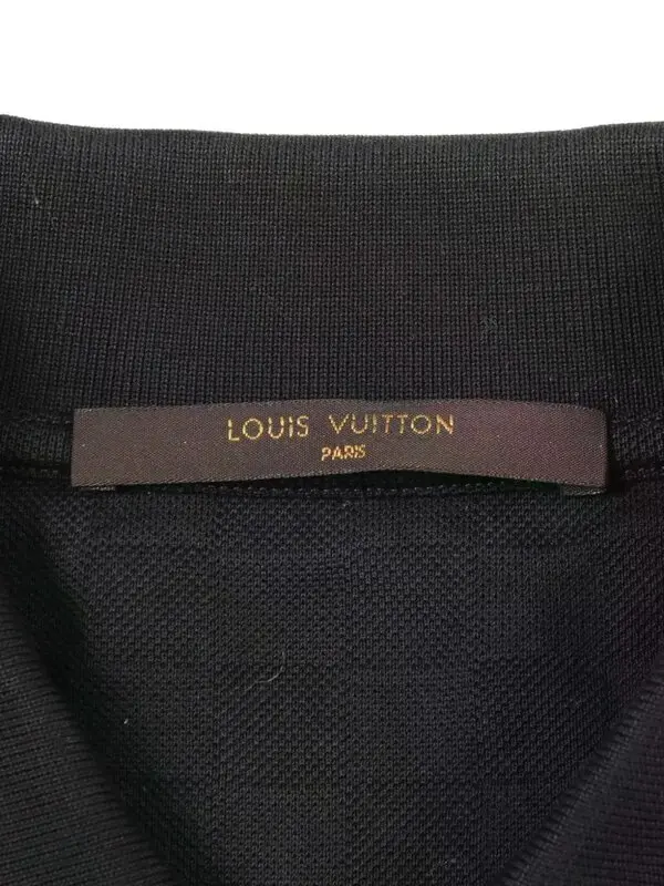 LOUIS VUITTON 2010s Damier Embroidered Polo Shirt