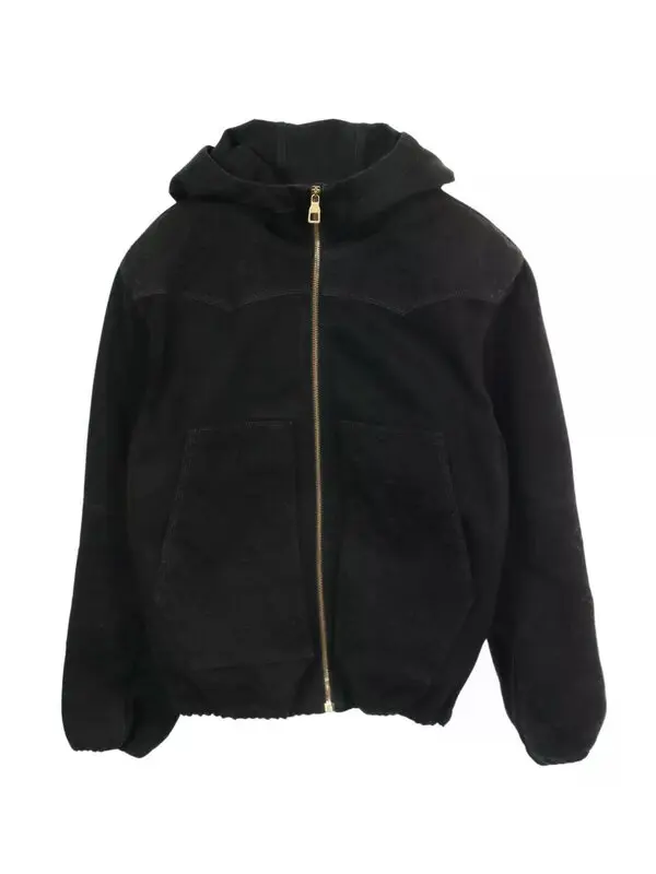 LOUIS VUITTON Monogram Embossed Denim Jacket