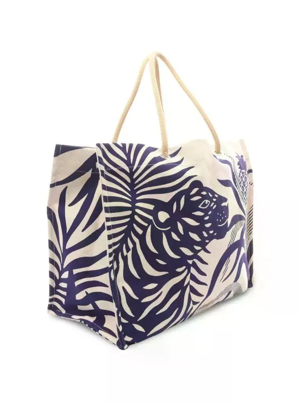 Hermès Tigre À L'ananas" Beach Bag - Neutrals