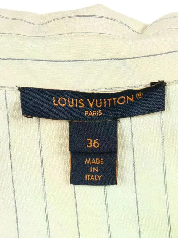 LOUIS VUITTON Striped Zip-up Shirt