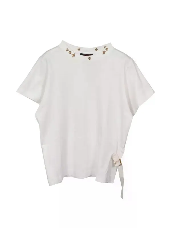 LOUIS VUITTON 2000s Side Strap T-shirt - White