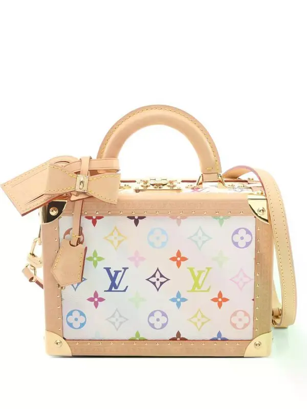 LOUIS VUITTON X Takashi Murakami Valise Monogram Tote Bag - White
