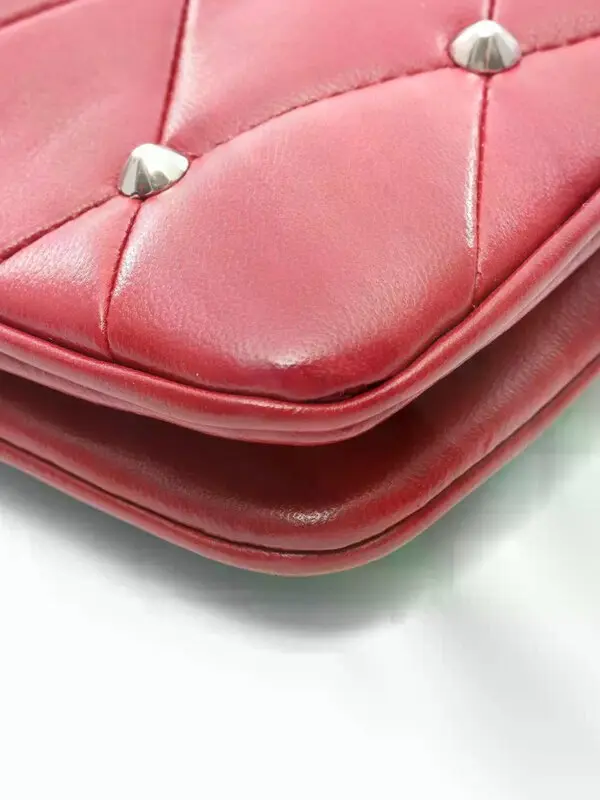 Miu Miu Stud-embellished Quilted Shoulder Bag