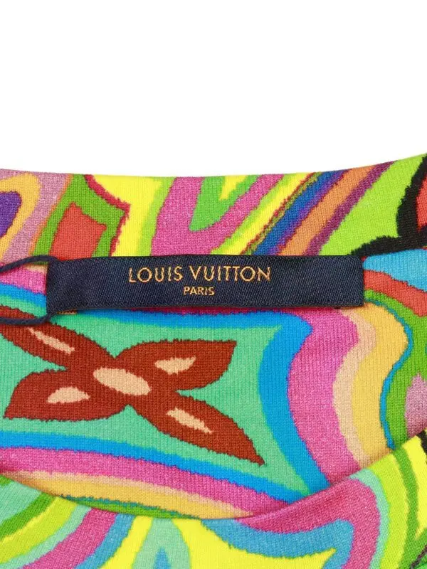 LOUIS VUITTON 2000s Printed Damier T-shirt