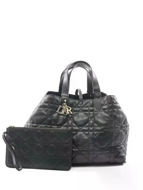 Dior Microcannage Tote Bag - Black