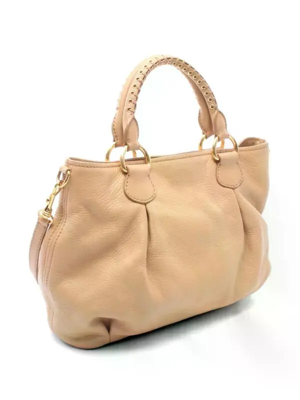 Miu Miu Grained Leather Tote Bag