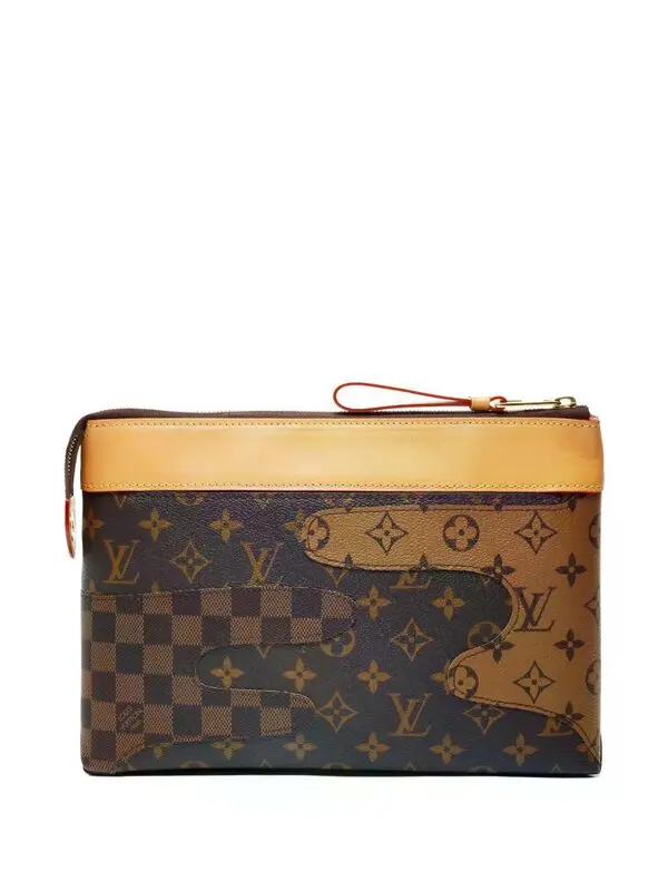 LOUIS VUITTON Pochette Voyage Clutch Bag - Brown