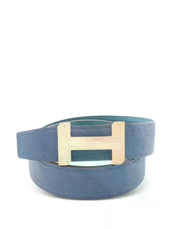 Hermès Constance Reversible Belt - Blue