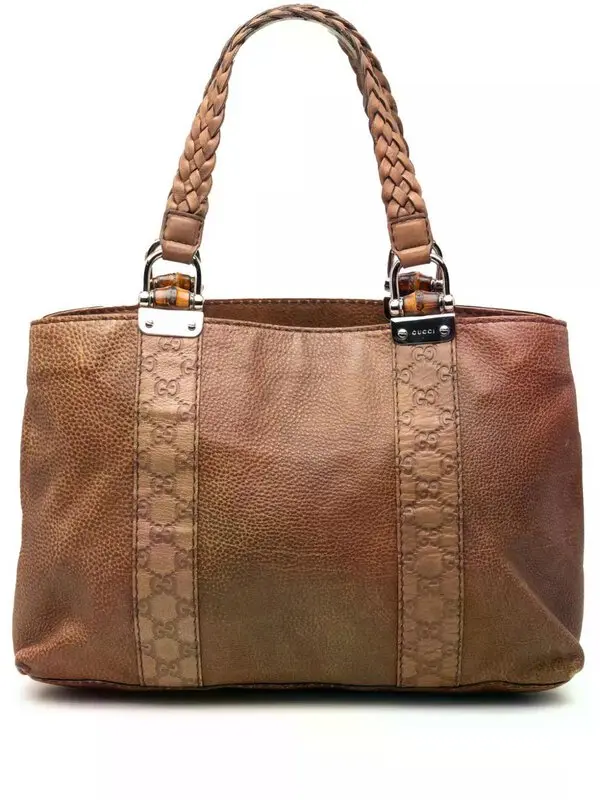 Gucci Bamboo Libeccio Tote Bag - Brown