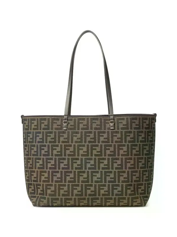Fendi Medium Roll Ff Jacquard Tote Bag