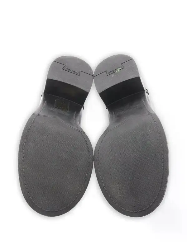 Miu Miu Brushed Leather Loafers
