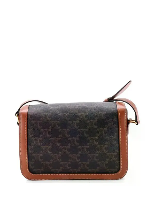 Celine Triomphe Coated Canvas Medium Shoulder Bag