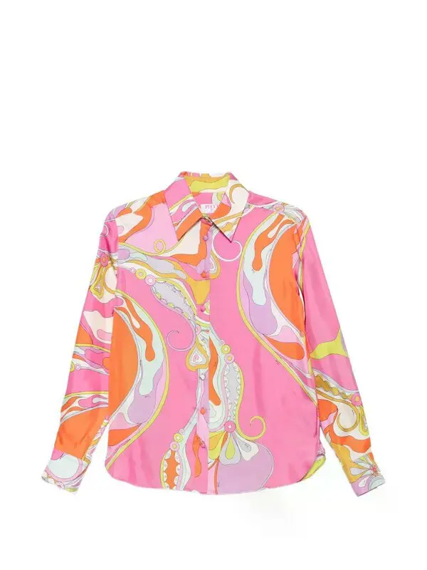 Emilio Pucci Abstract Print Shirt - Pink