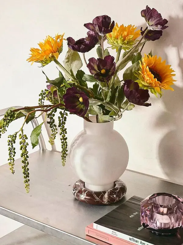 FLOWERISM STUDIO Sunflower Purple Poppy Bouquet
