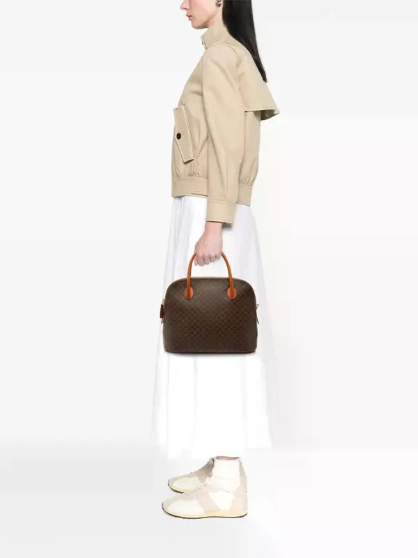 Celine Macadam Coated Canvas Dome Handbag
