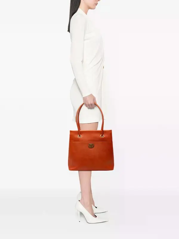 Burberry 20th Century Leather Tote Bag