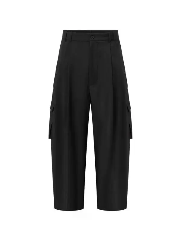 HOUSE OF THE VERY ISLANDS Nathan Wool Cargo Pants - Black