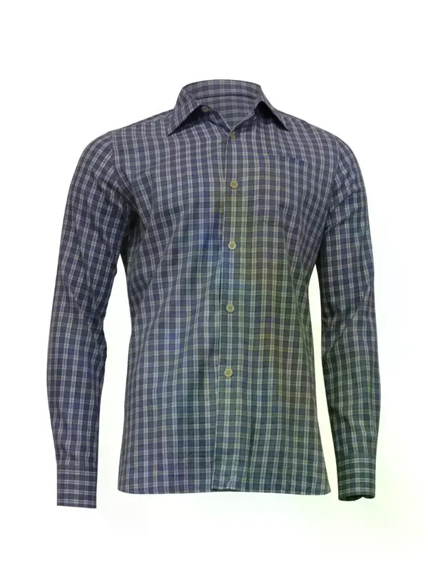 TOM FORD Plaid Button-down Shirt - Blue