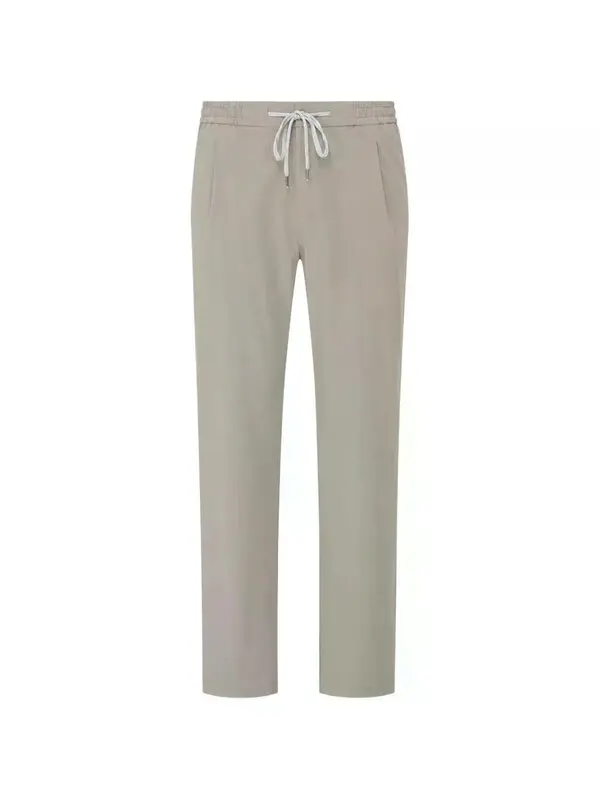 PT TORINO Soft Drawstring-waist Trousers - Neutrals