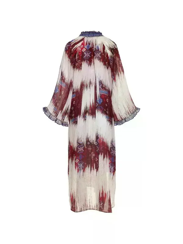 Devotion Freesia Geometric-print V-neck Dress