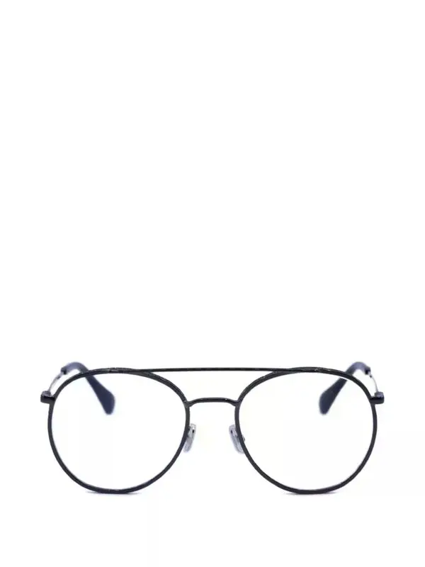 JIMMY CHOO Round Frame Double-bridge Glasses