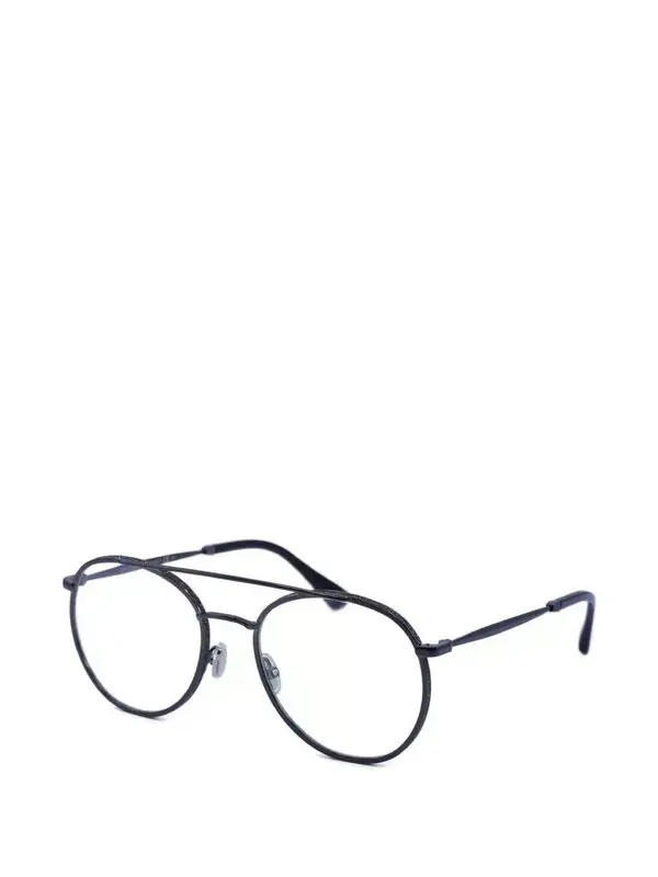 JIMMY CHOO Round Frame Double-bridge Glasses