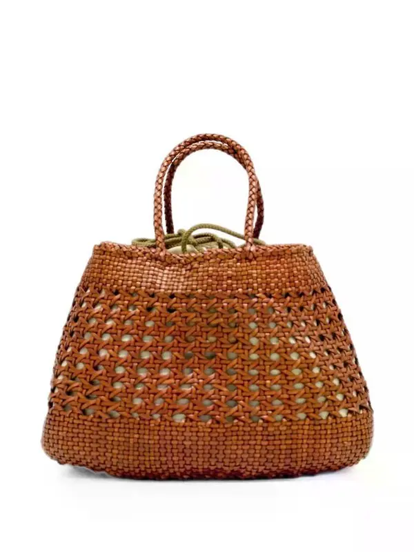 Donna Karan New York Woven Leather Shoulder Bag