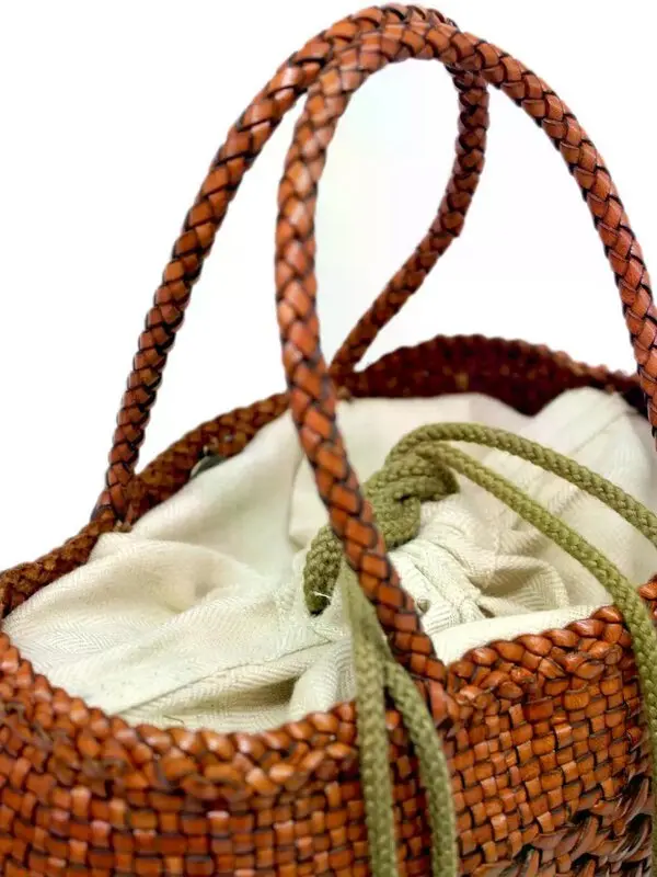 Donna Karan New York Woven Leather Shoulder Bag