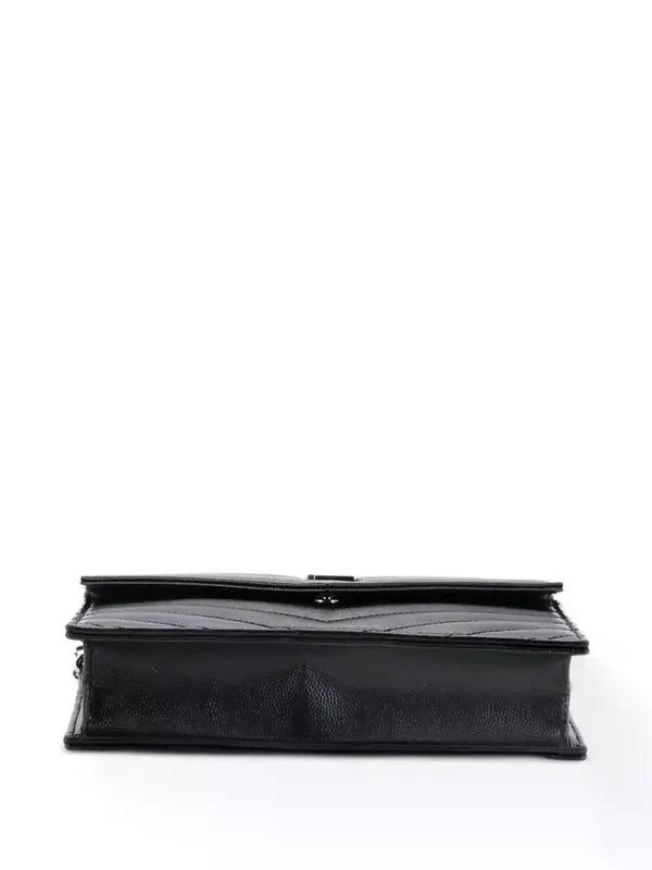 Saint Laurent Monogram Wallet On Chain Bag - Black