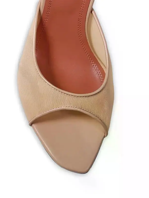Amina Muaddi Alexa Mesh Sandals