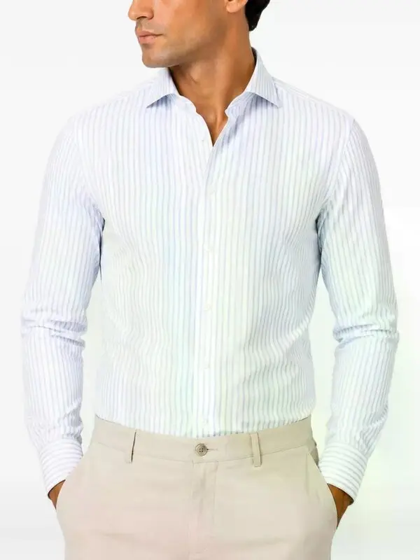 TRAIANO MILANO Striped Long-sleeve Shirt