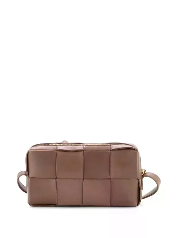 Bottega Veneta Maxi Intrecciato Brick Cassette Shoulder Bag - Brown