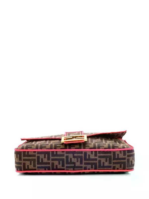 Fendi Baguette Nm Bag Zucca Canvas Shoulder Bag