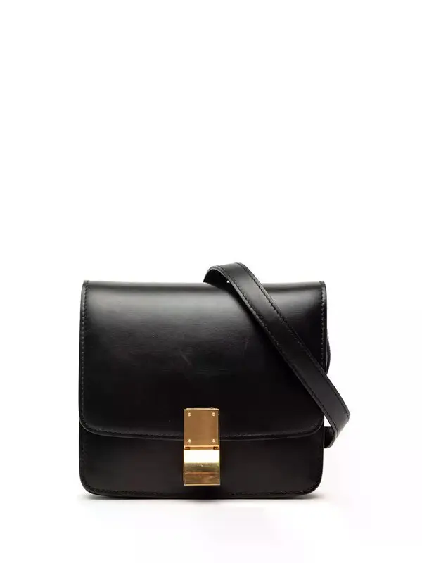 Celine Small Calfskin Classic Box Crossbody Bag - Black