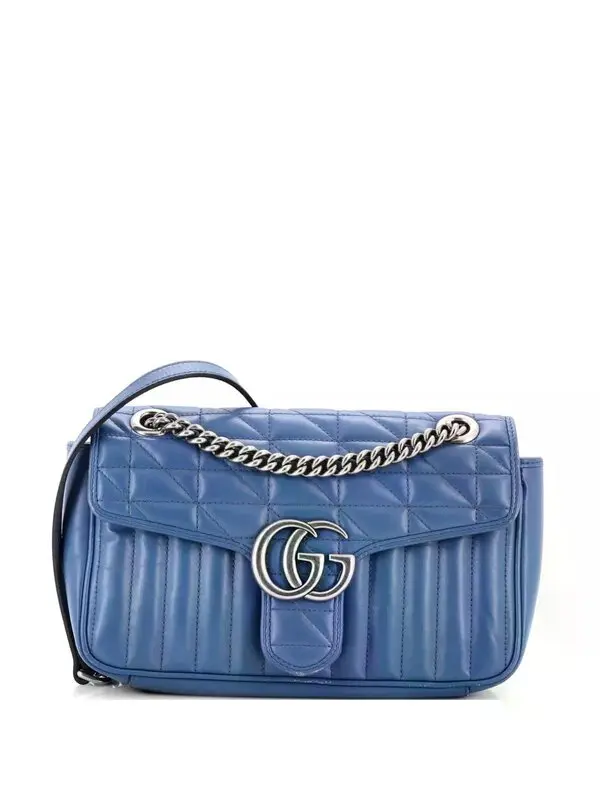 Gucci Gg Marmont Shoulder Bag - Blue