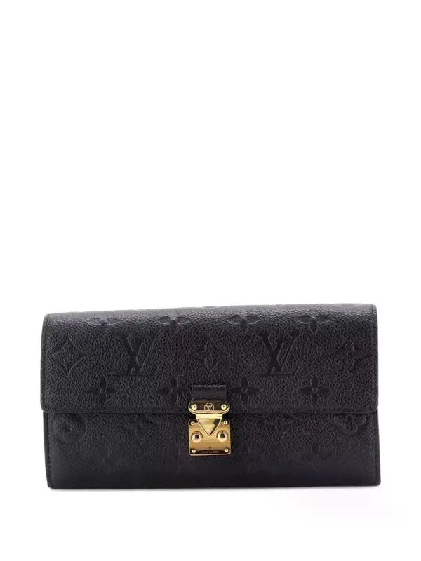 LOUIS VUITTON Sarah Metis Wallet Monogram Empreinte Leather Small Wallets - Black